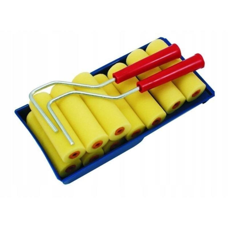 General Hardware: Roller Kit 4" with 10 Sponge Rollers