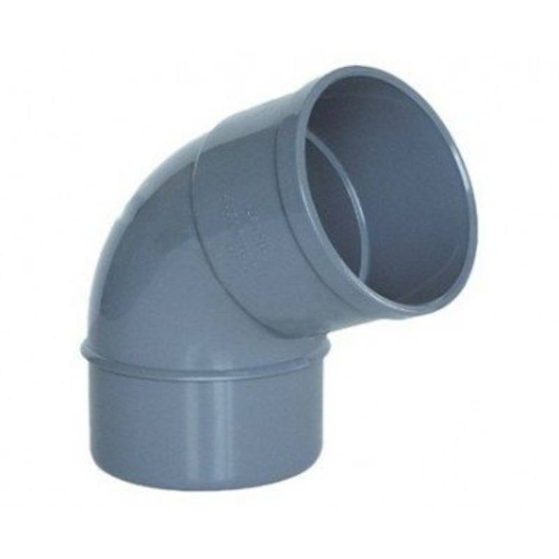 Drain Pipes & Fittings: Easybend 45° PVC 200mm Grey