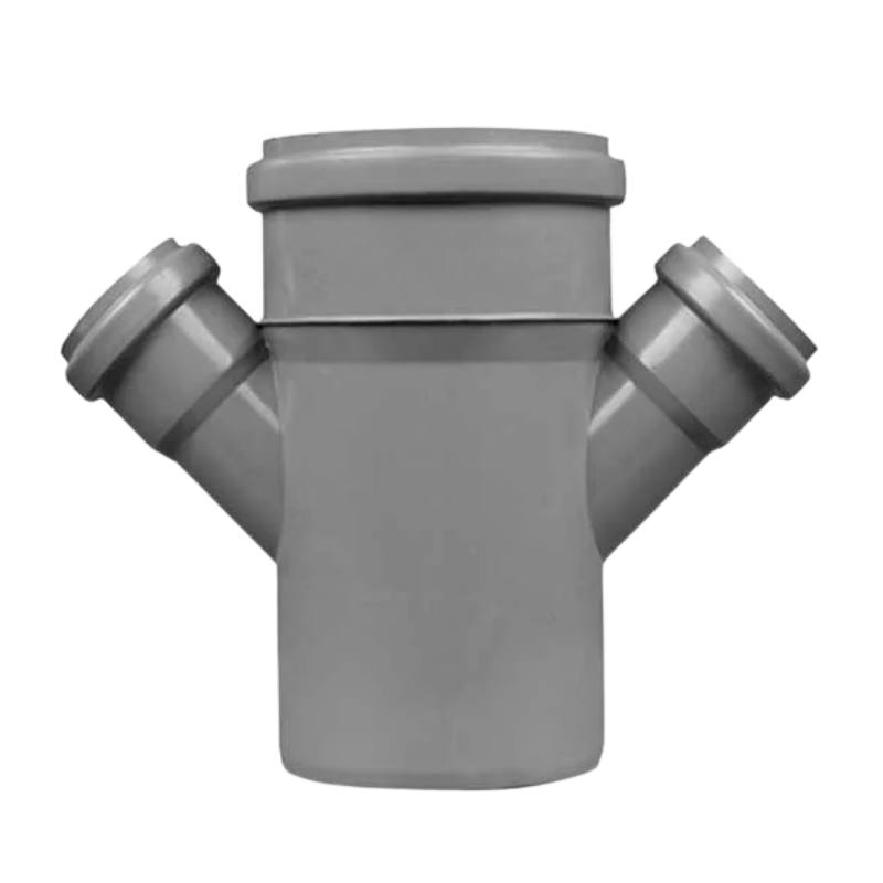 Drain Pipes & Fittings: Yee PVC 110mm/50/50mm Grey